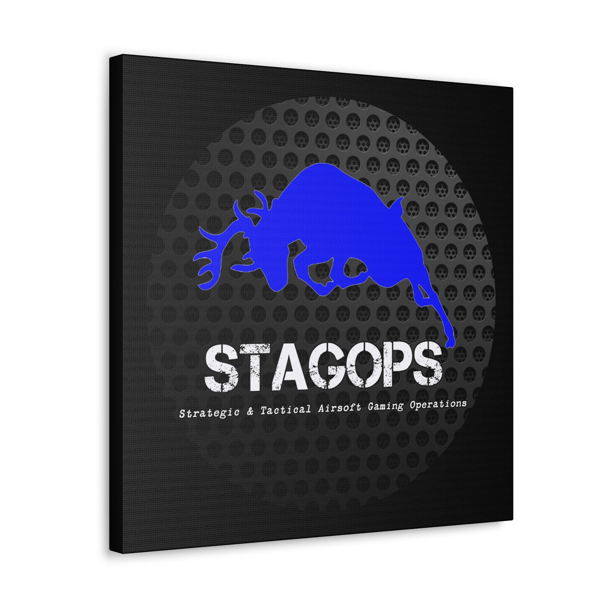 Original STAGOPS logo (2014 "grill") Canvas Gallery Wrap – Stagops